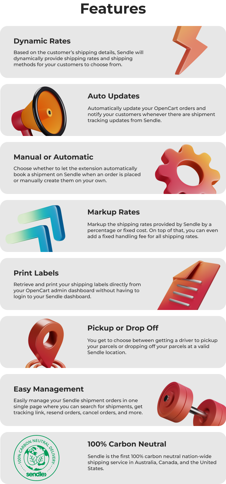 OpenCart - Sendle Shipping Method